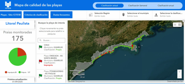 Mapa interactivo de playas en Brasil: ¿cuáles son seguras para visitar ...